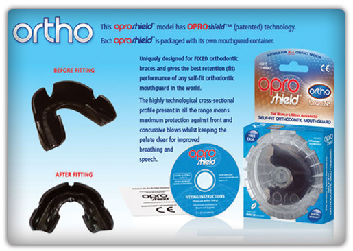 Капа для брекетов спортивная OPROshield ORTHO BRONZE
